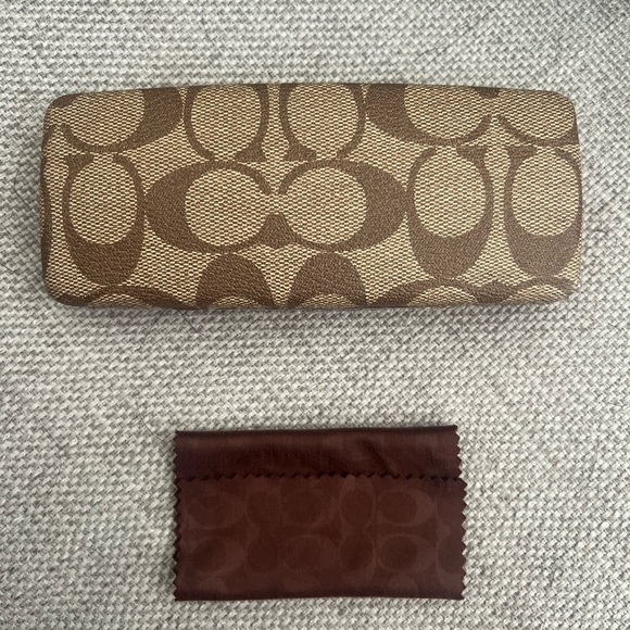 Coach | Accessories | Vintage Coach Hard Shell Eye Glass Case Signature ...